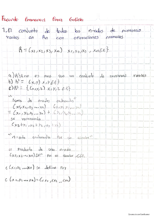 Formulario de cálculo vectorial para resolver ejercicios - Cálculo ...