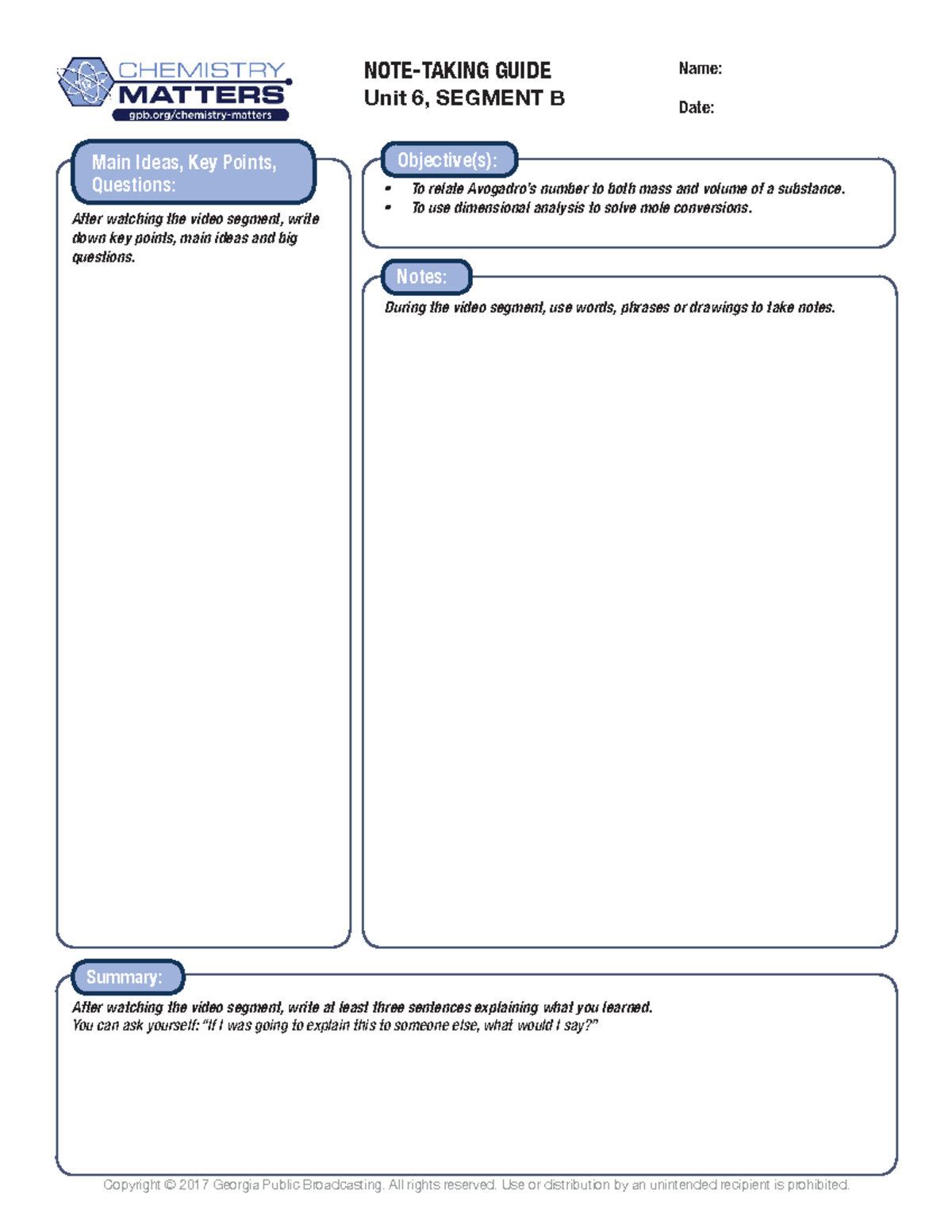 Unit 6b note-taking guide segment questions 0 - Copyright © 2017 ...