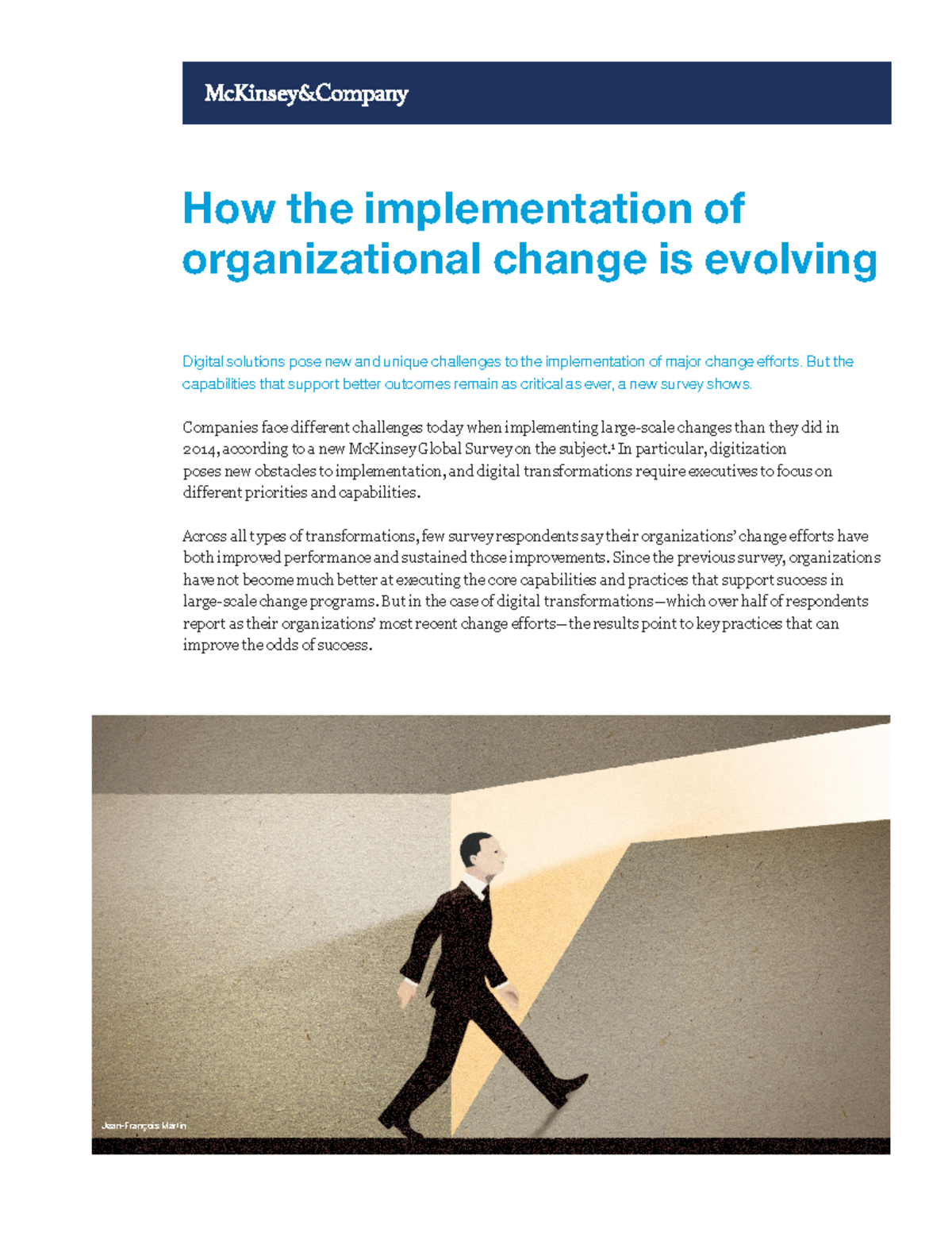 How the implementation of organizational change is evolving - Companies ...