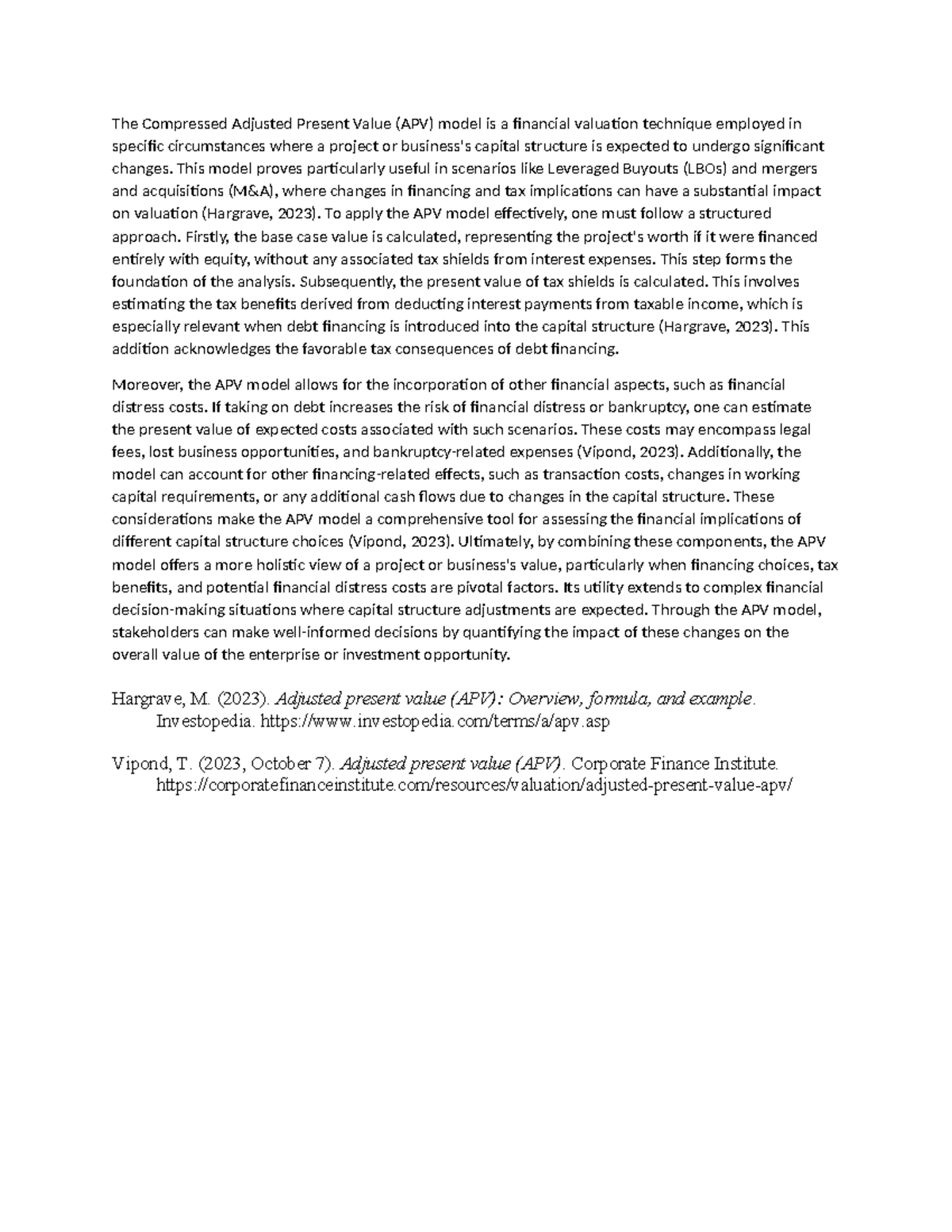 Week 7 Discussion Post - Accounting - The Compressed Adjusted Present ...