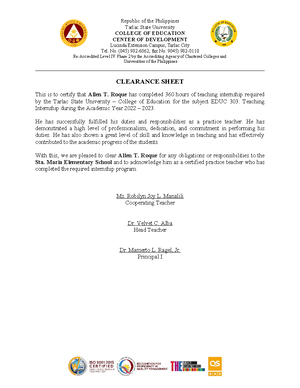 Scholastic Performance AND - SCHOLASTIC PERFORMANCE AND LEVEL OF ...