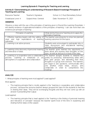 FS1-EP-10 - Field Study 1 episode 10 - Episode 10: The Instructional ...