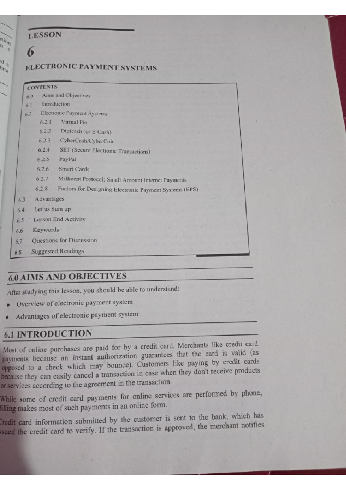 Electronic payment system - Master of commerce - Studocu