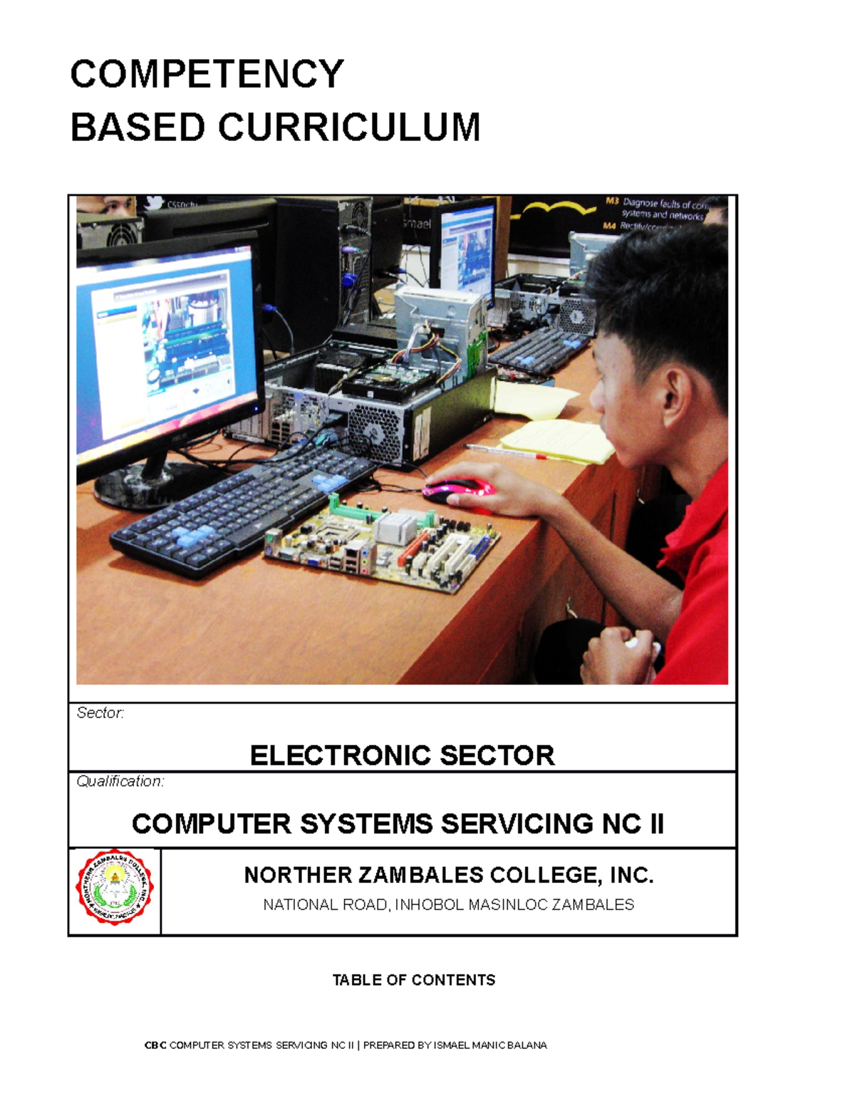 Course Design Blended Learning - COMPETENCY BASED CURRICULUM Sector: ELECTRONIC SECTOR - Studocu