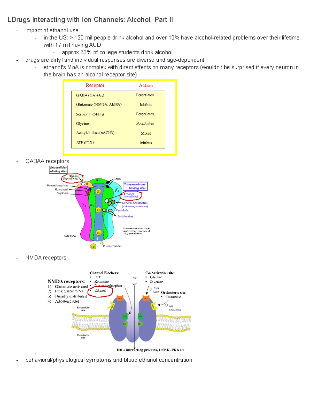Neurosc C277 Drugs Interacting with Ion Channels - LDrugs Interacting ...