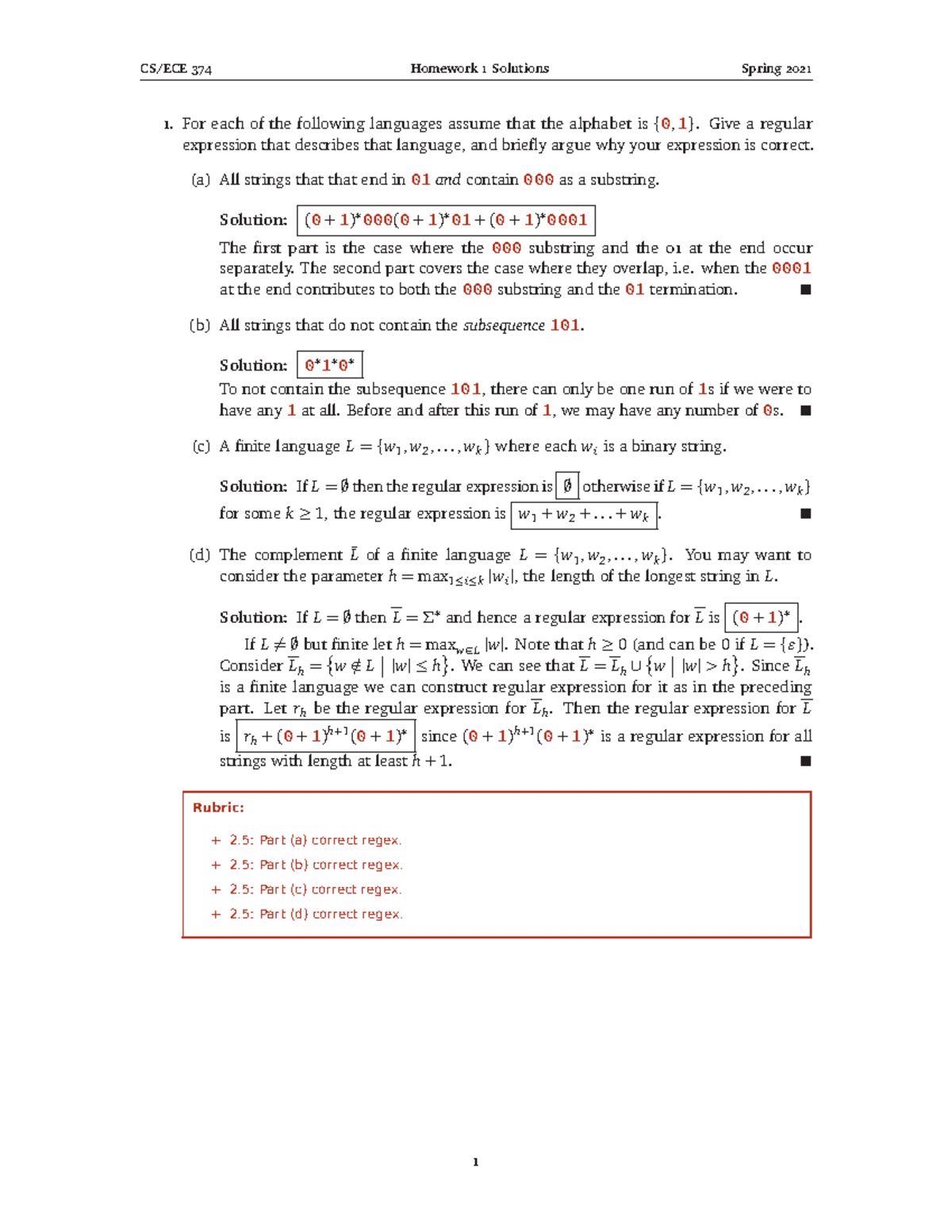 Hw1-sol - Homework Solutions for all the subjects Homework Solutions for all the subjects - Studocu