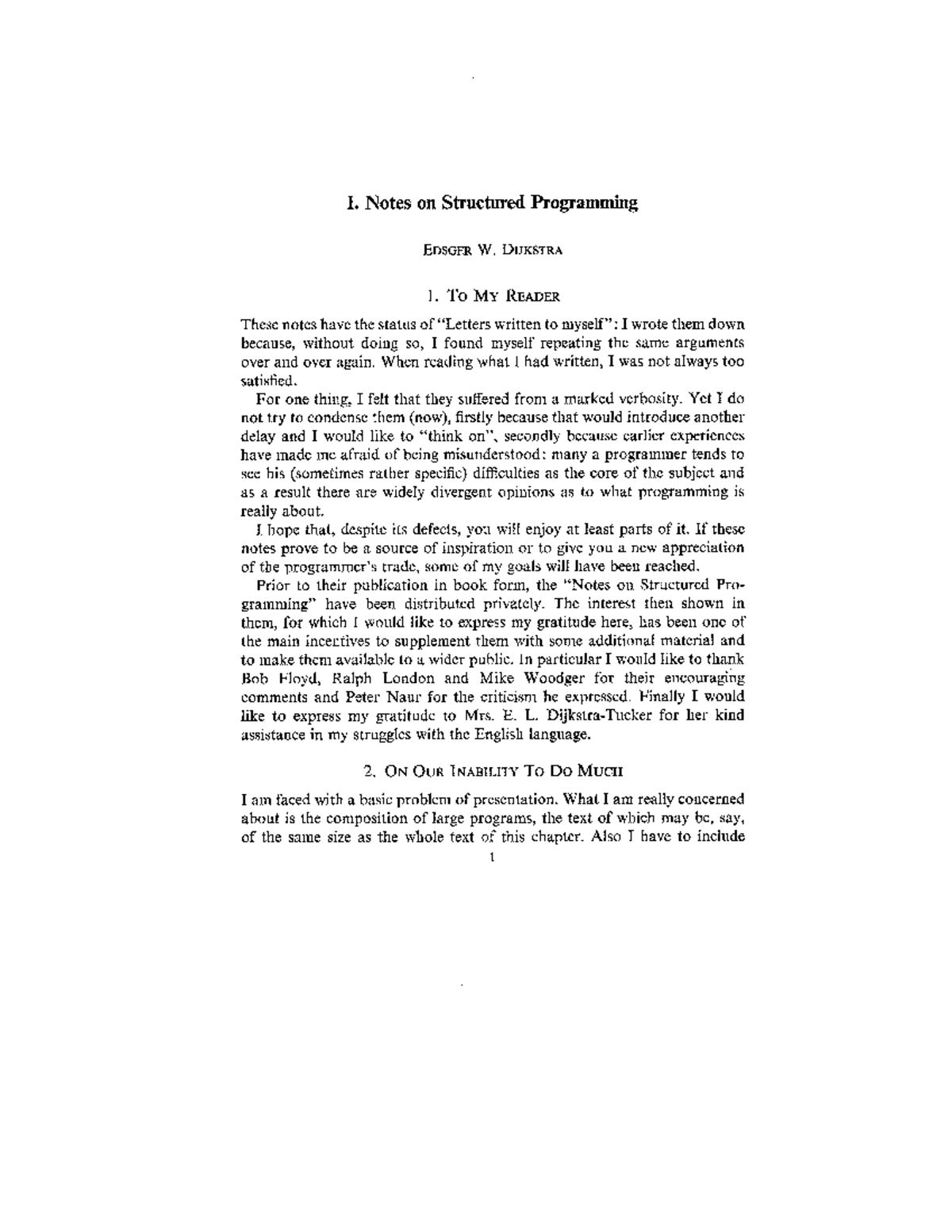 Dijkstra 72 - ICT - I. Notes on Structured Programming EDSGER W ...