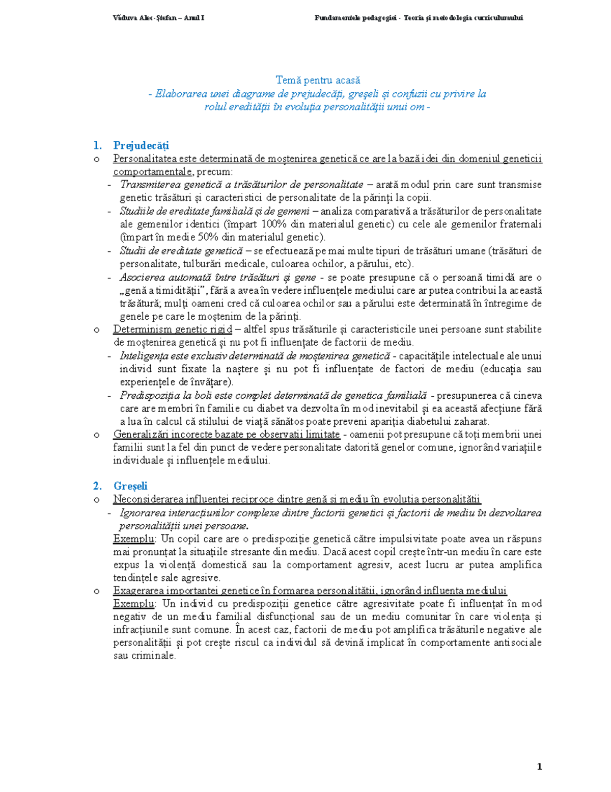 Tema 3 - Elaborarea unei diagrame de prejudecati, greşeli si confuzii ...