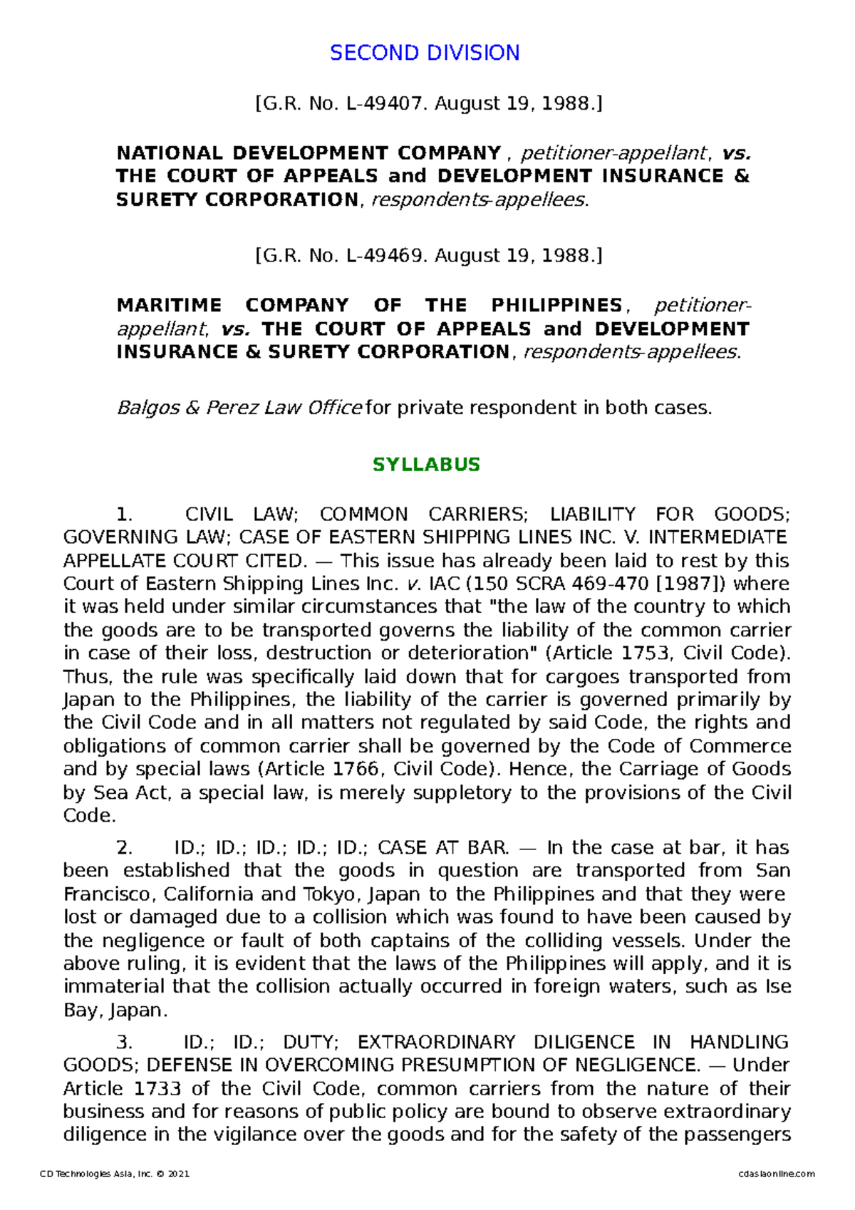 8pages 10. Hierarchy:Summary of Laws governing Transportation-1988 ...