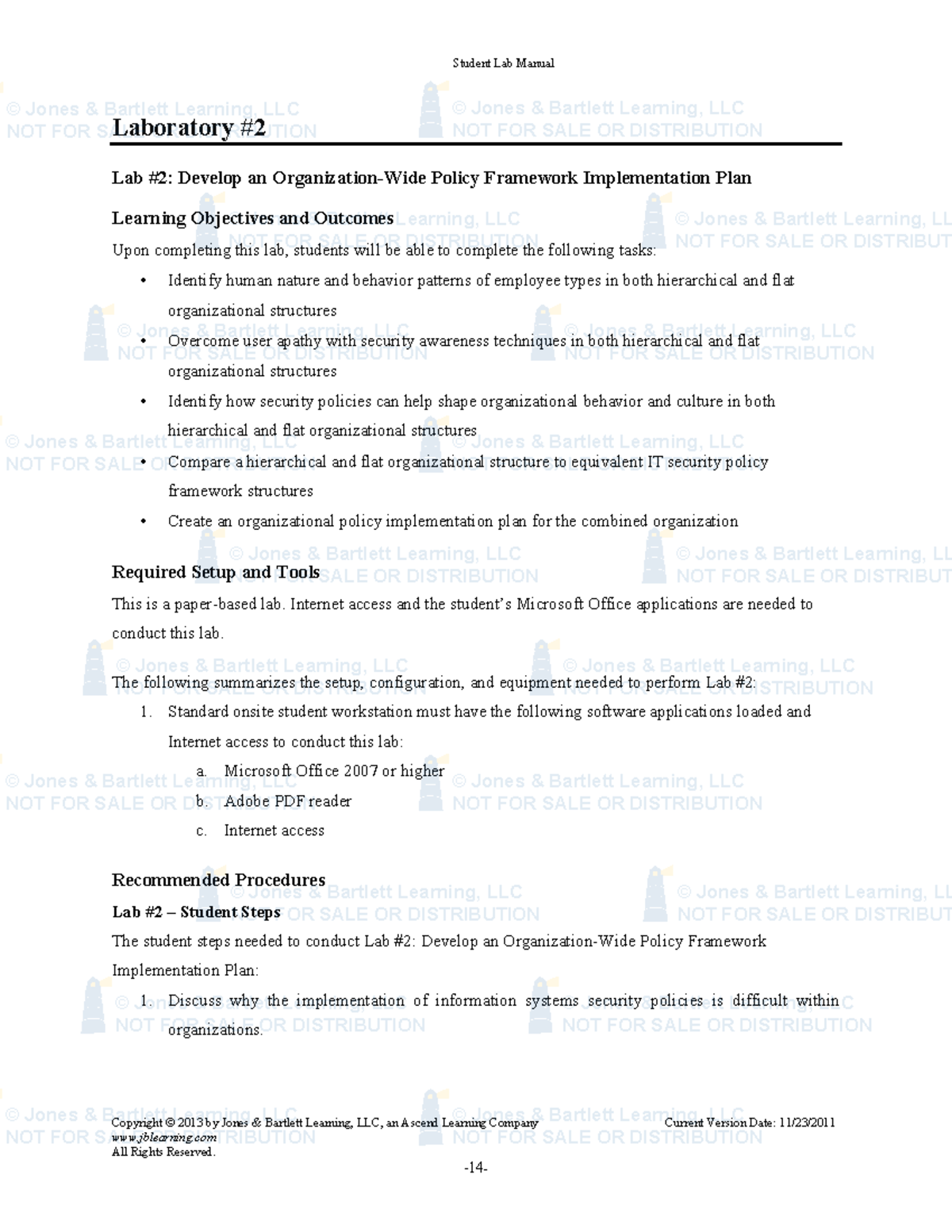 Develop an Organization-Wide Policy Framework Implementation Plan ...