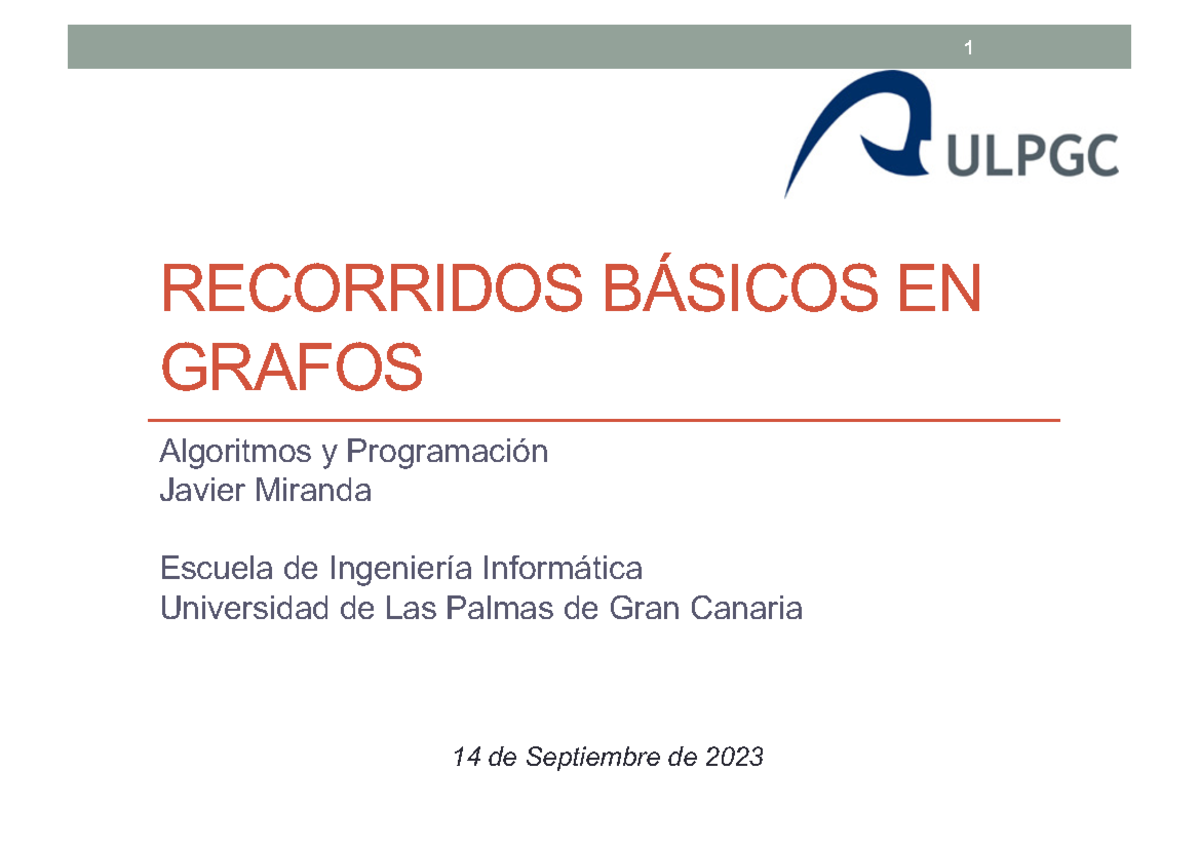 S01-graphs-bfs - algoritmo de bfs - RECORRIDOS BÁSICOS EN GRAFOS ...