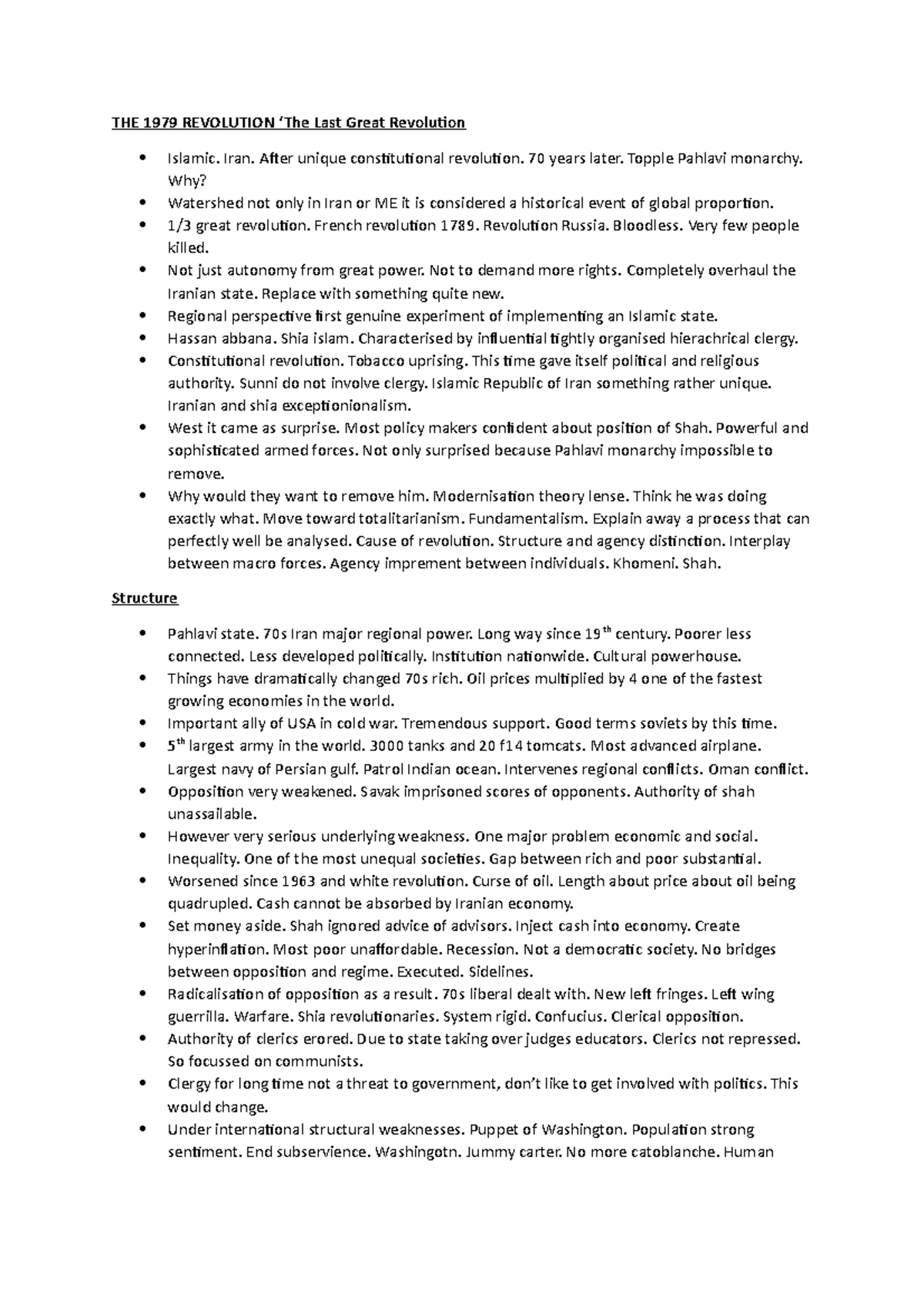 THE 1979 Revolution Notes - THE 1979 REVOLUTION ‘The Last Great ...