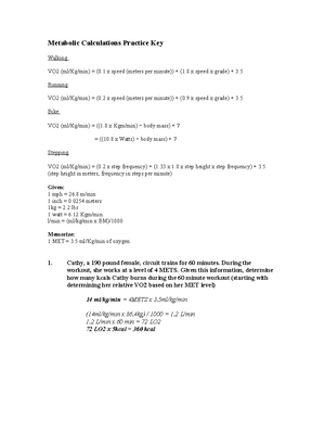 Lab 2- Metabolic Equations - HSS 396 – Lab 2- Metabolic Calculations ...