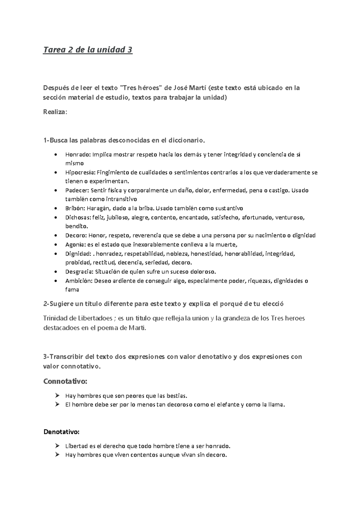 Tarea 2 de la unidad 3 - Tarea 2 de la unidad 3 Después de leer el ...