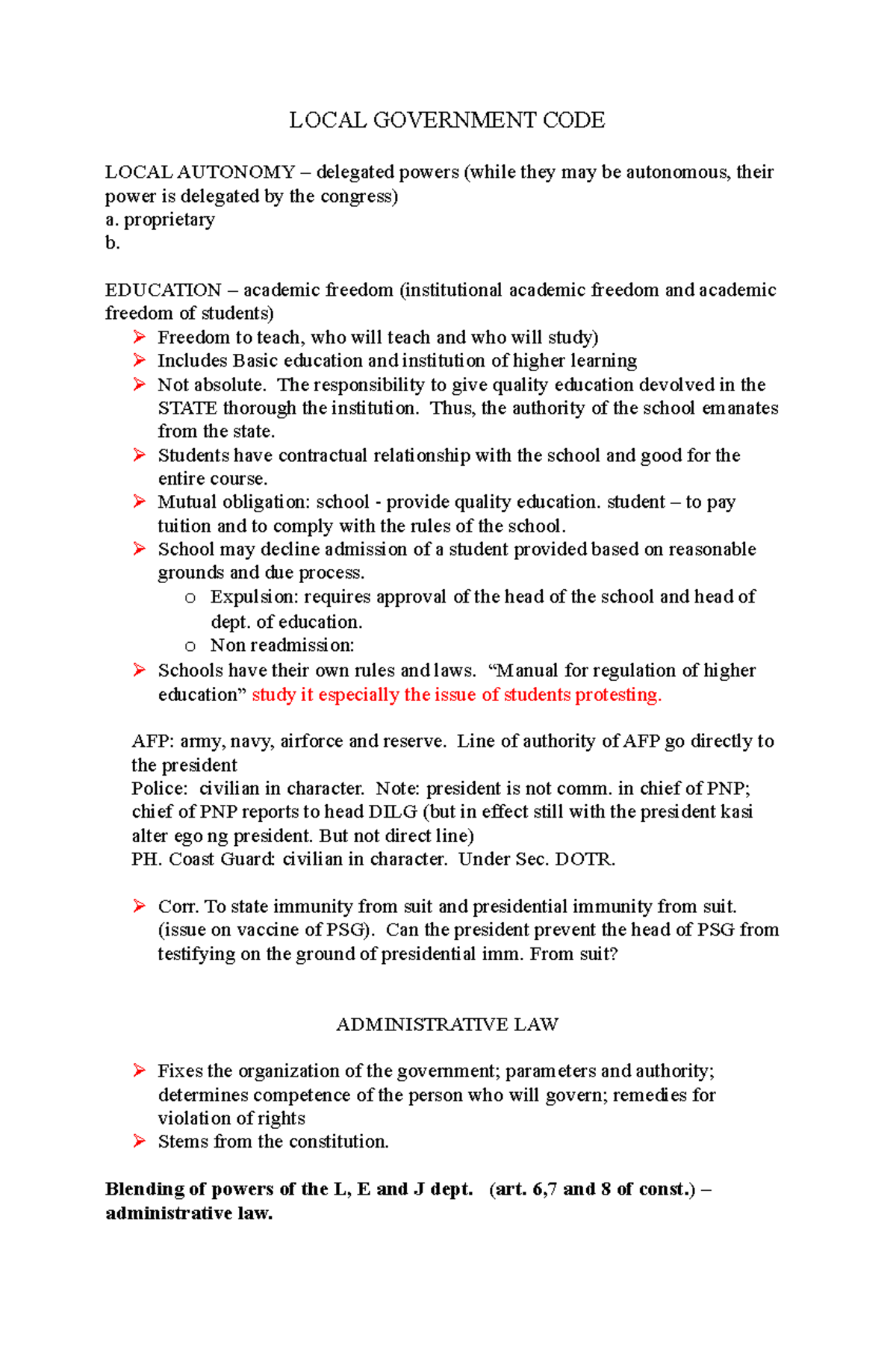 Local Government CODE - LOCAL GOVERNMENT CODE LOCAL AUTONOMY ...