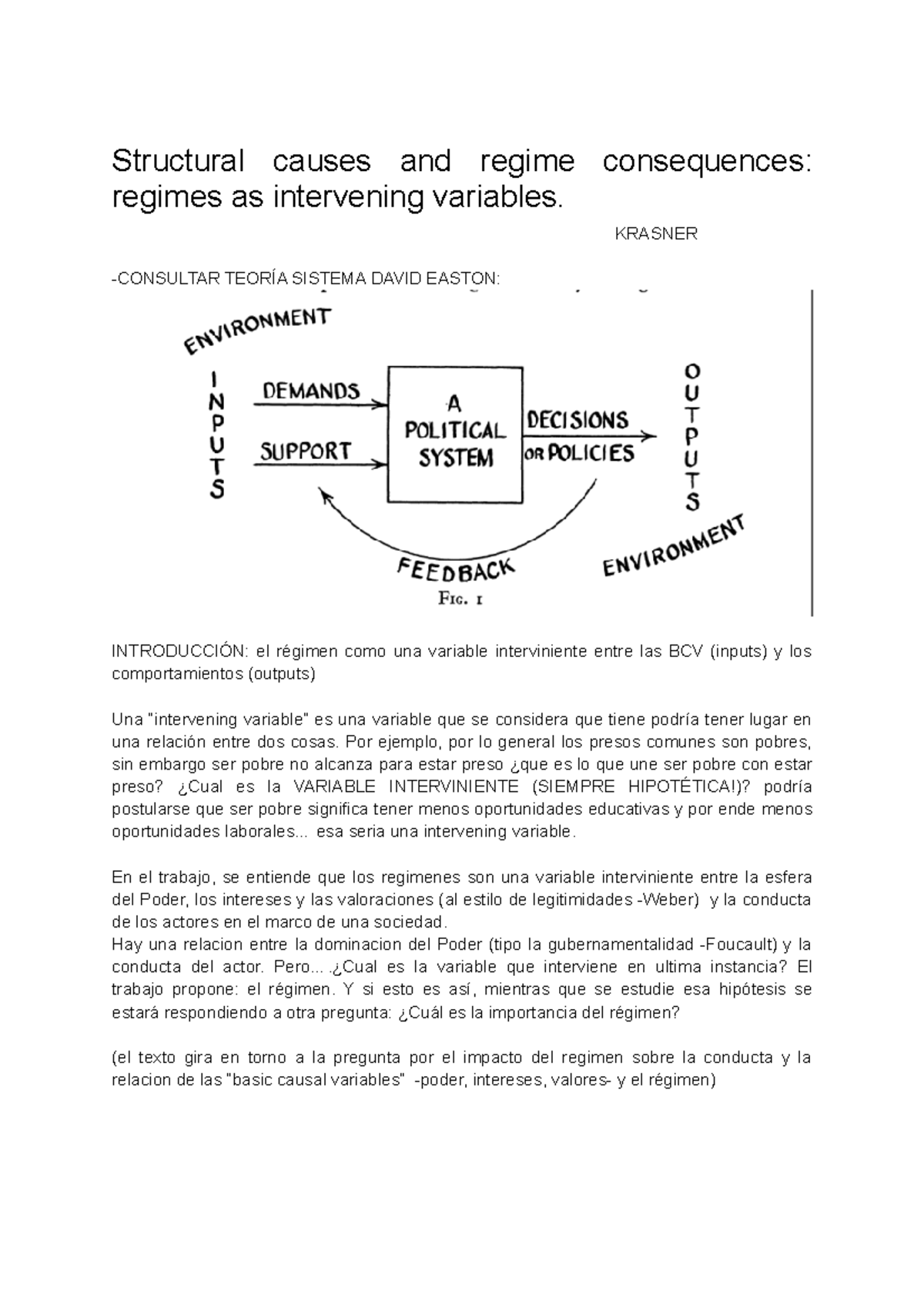 Structural causes and regime consequences regimes as intervening ...