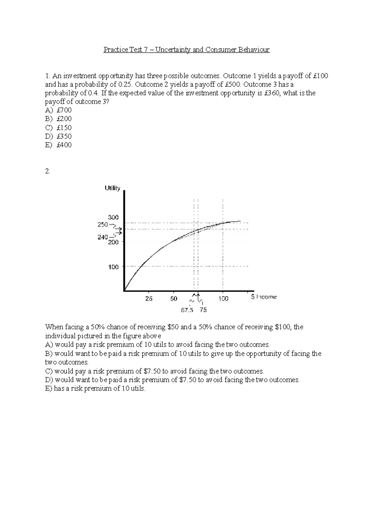 Sample/practice exam 2015, questions and answers - Practice Test 7 ...