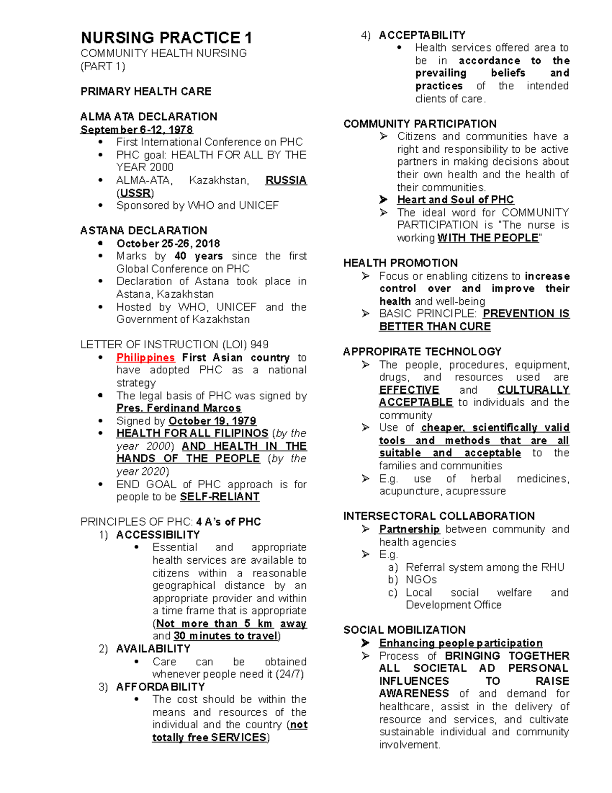 Community Health Nursing PART 1 2 NURSING PRACTICE 1 COMMUNITY Community Health Nursing PART 1 2 NURSING PRACTICE 1 COMMUNITY