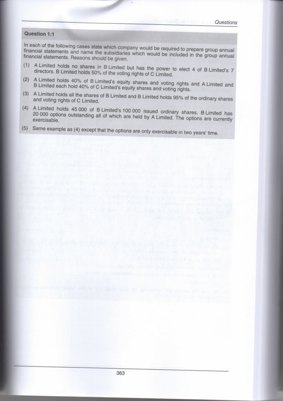 Q1.1 Question on Control theory - Questions Question 1:1 In each of the following cases state ...