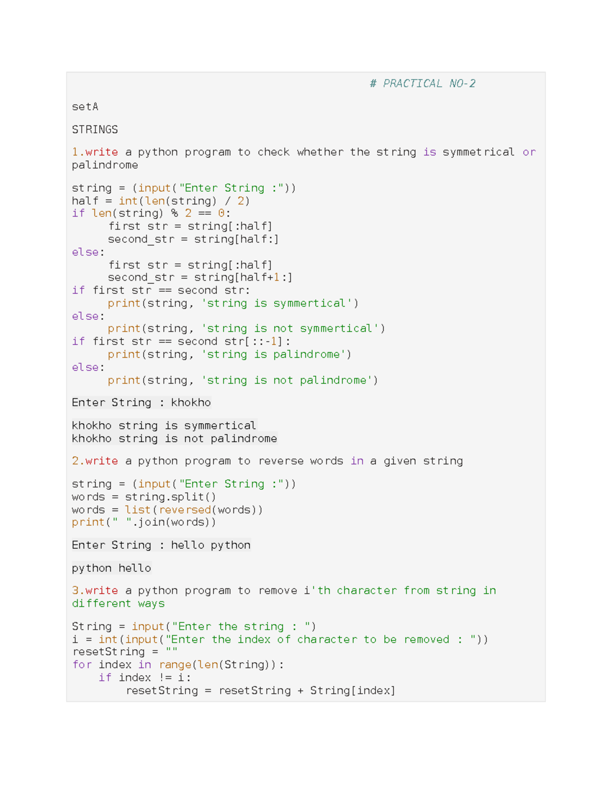 Vertopal - pythone programming practical solution assignmnet2 ...