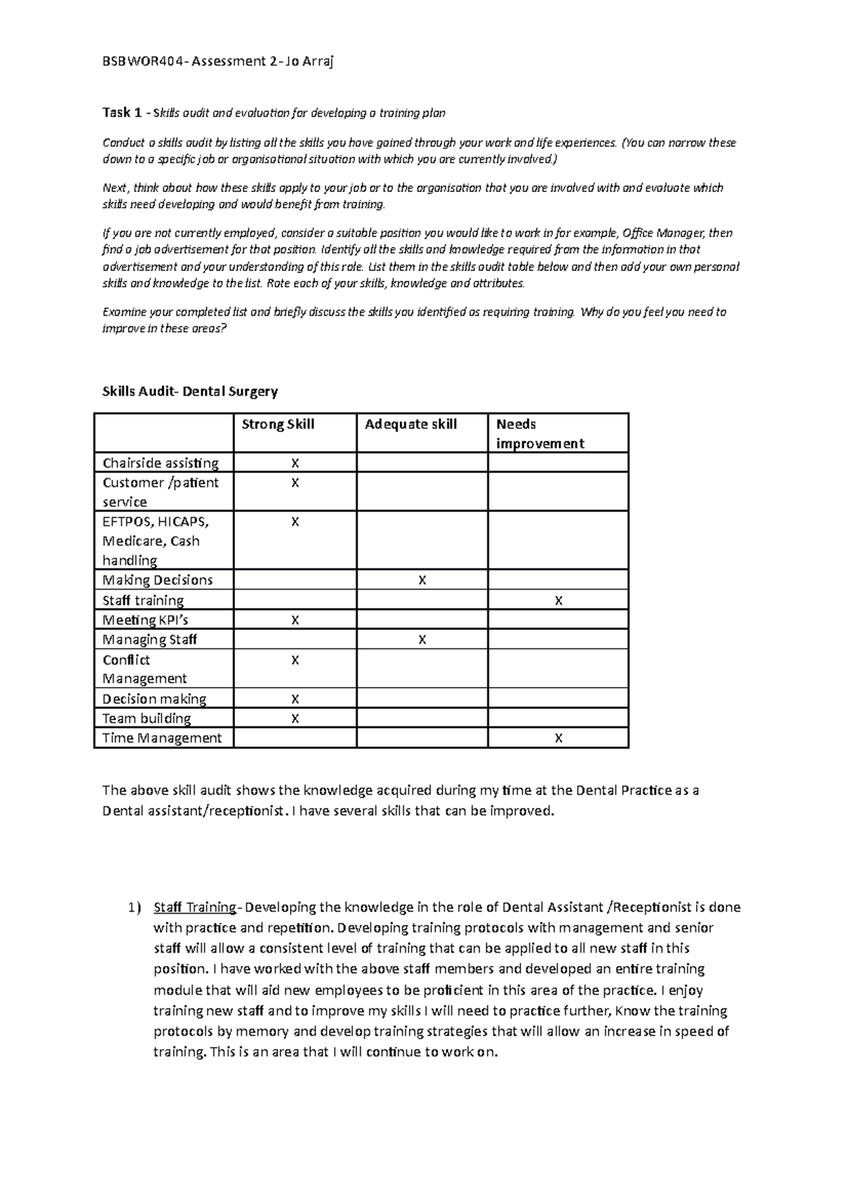 BSBWOR404 ed 5 - write complex documents - 900-82369V01 - Statement of ...