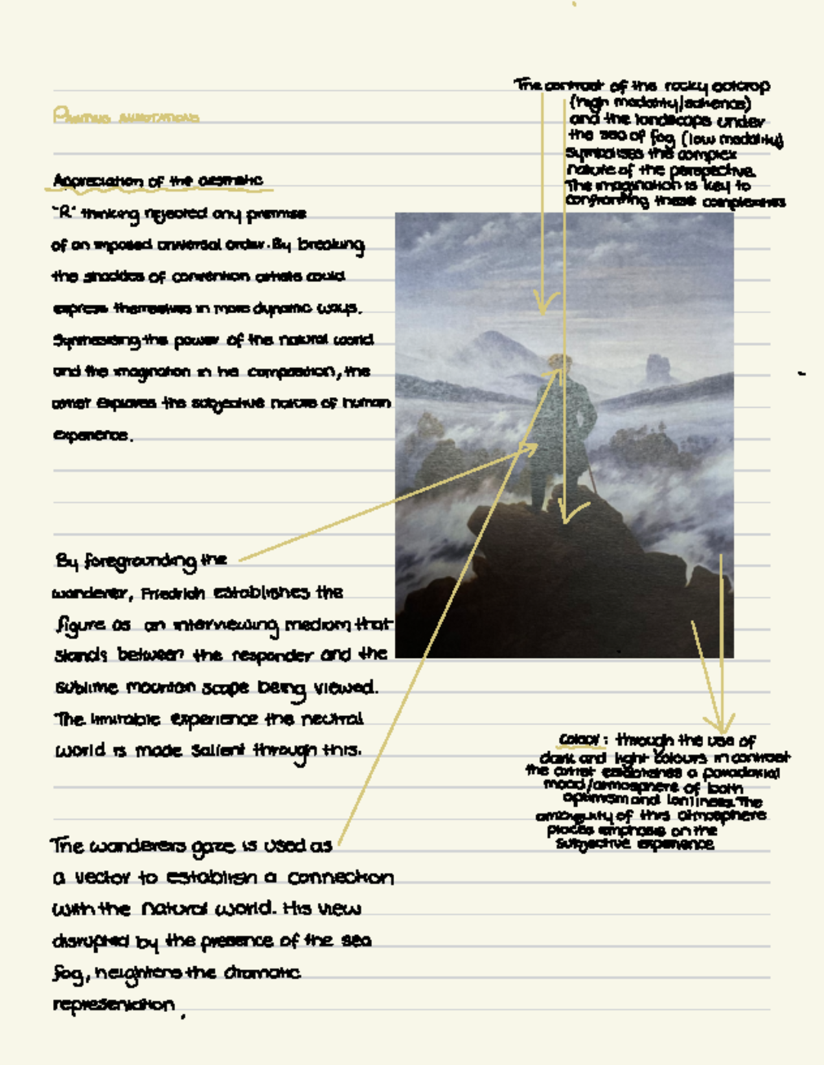 Adv. english Romanticism Painting Annotations - I The contrast of the ...