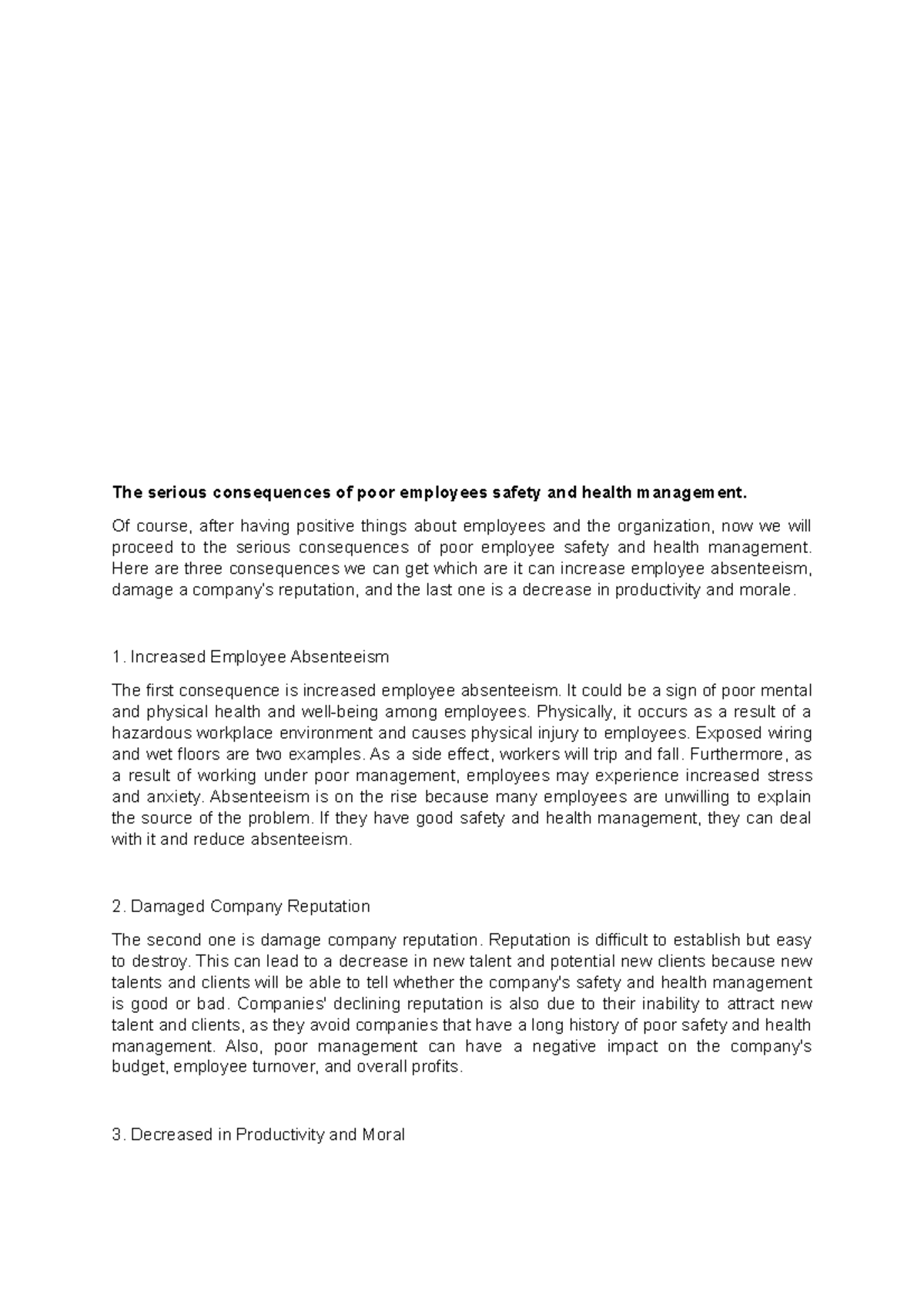 HRM Skrip - SCRIPT FOR VIDEO PRESENTATION HUMAN RESOURCES MANAGEMENT ...