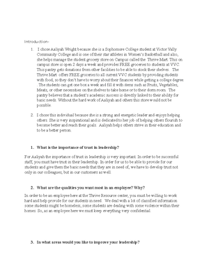 MGT 410 Week 4 assignment done - Rokeach Values Survey Reflection ...