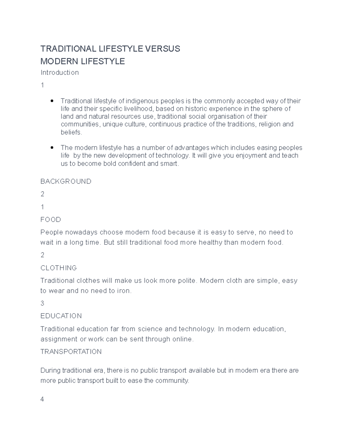 Reporting - this rep matter to what you want to present - TRADITIONAL ...