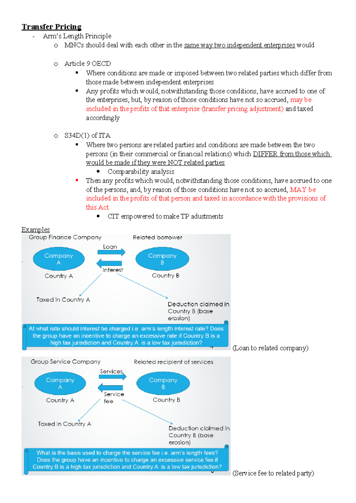 SU5 - Transfer Pricing - no description - Transfer Pricing - Arm’s ...