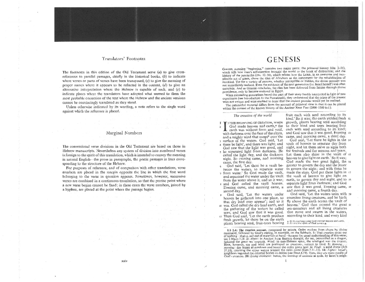 Genesis - Footnotes GENESIS GENESIS, meaning contains two major parts ...