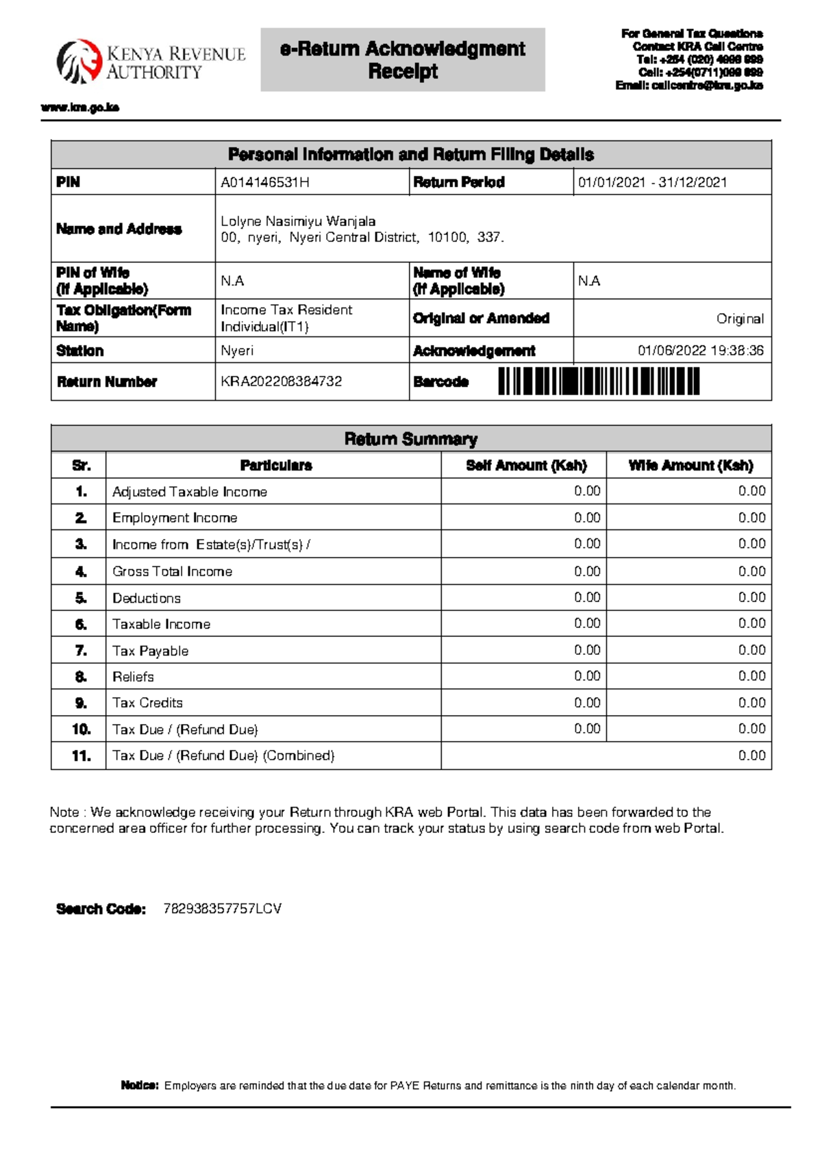 Receipt 2 - notes oN the unit, good notes for study, and summary on the ...