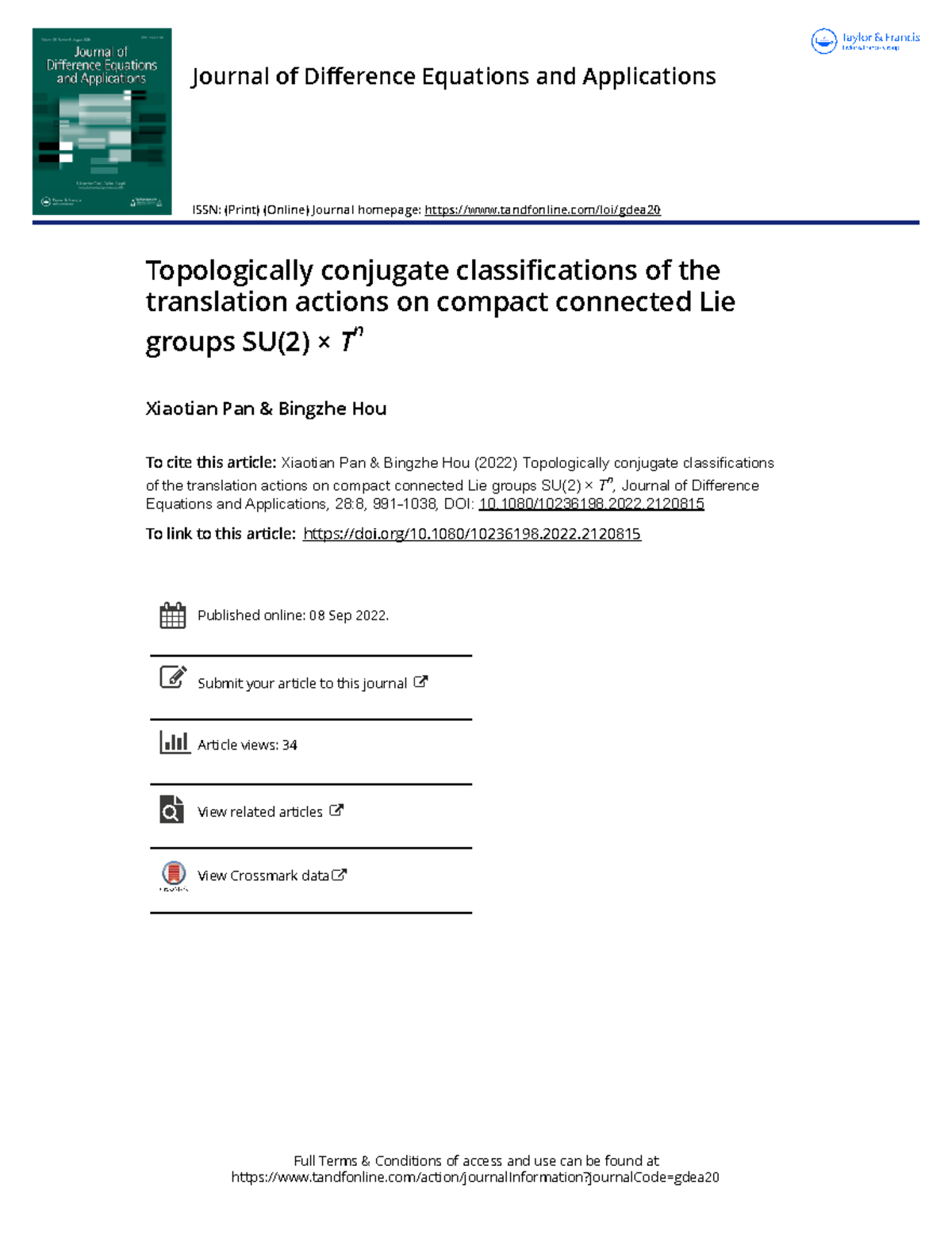 Topologically conjugate classifications of the translation actions on compact connected Lie ...