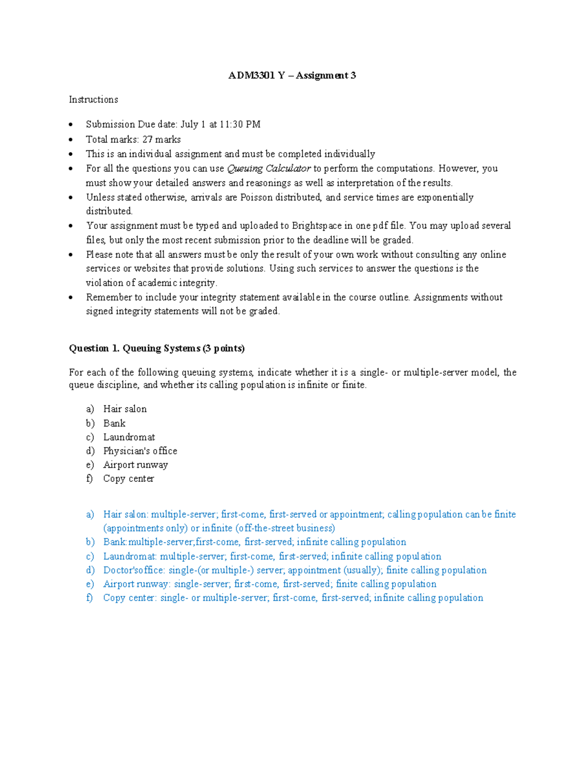 Assignment 3 - Solution - ADM3301 Y – Assignment 3 Instructions ...