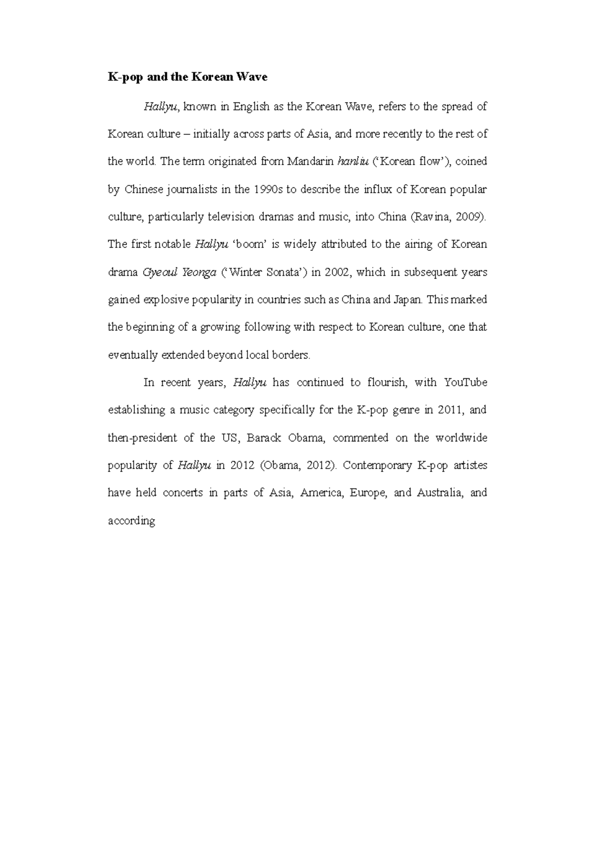 K-pop and the Korean Wave - K-pop and the Korean Wave Hallyu, known in ...