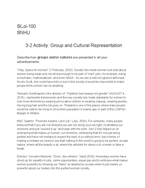 SCS 100 Project - I do not know - 7-1 Project Assignment SNHU SCS 100 ...