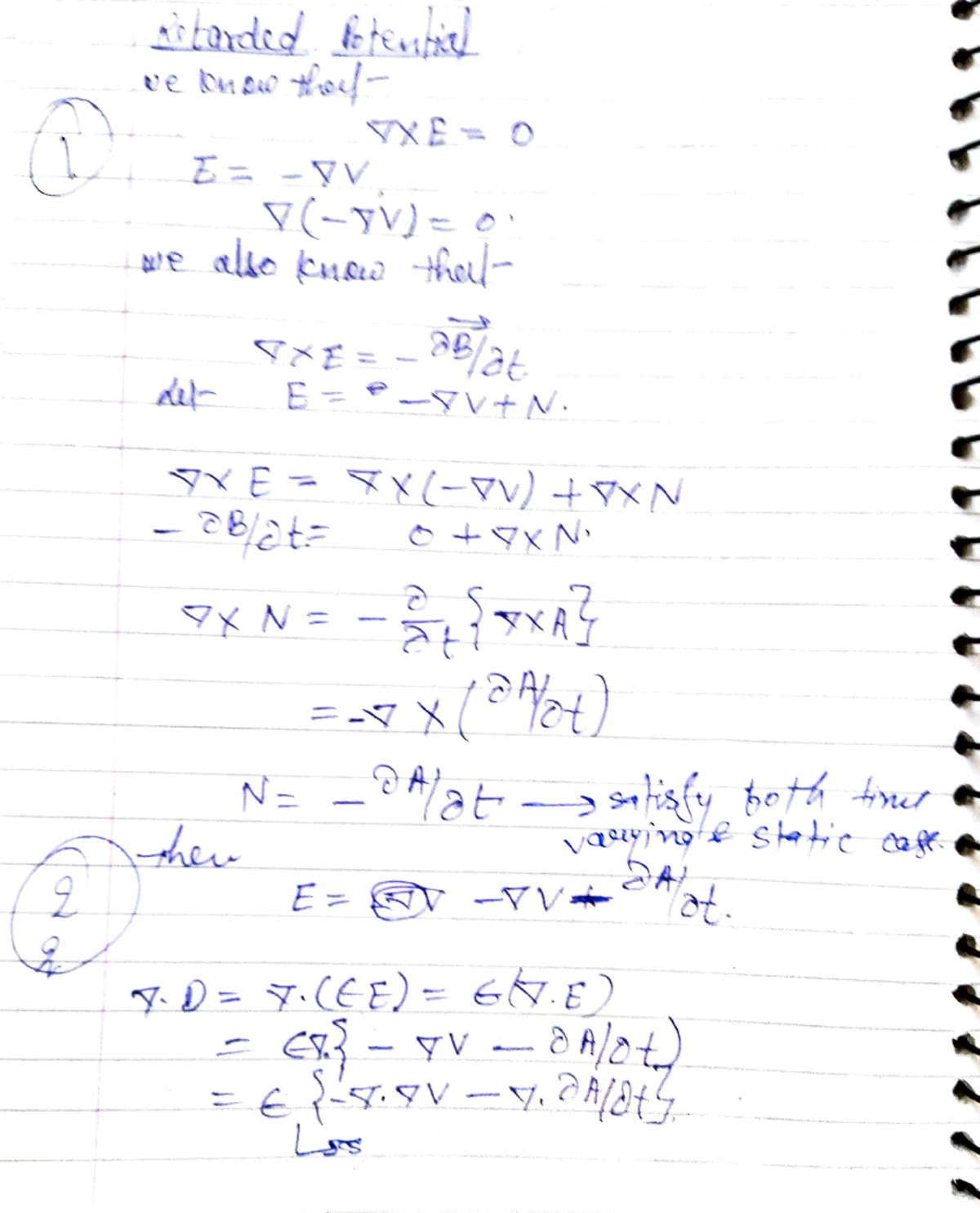 Kec 603 antenna and wave propagation - thdta ettt TXE-o E= - YV V(-yV ...