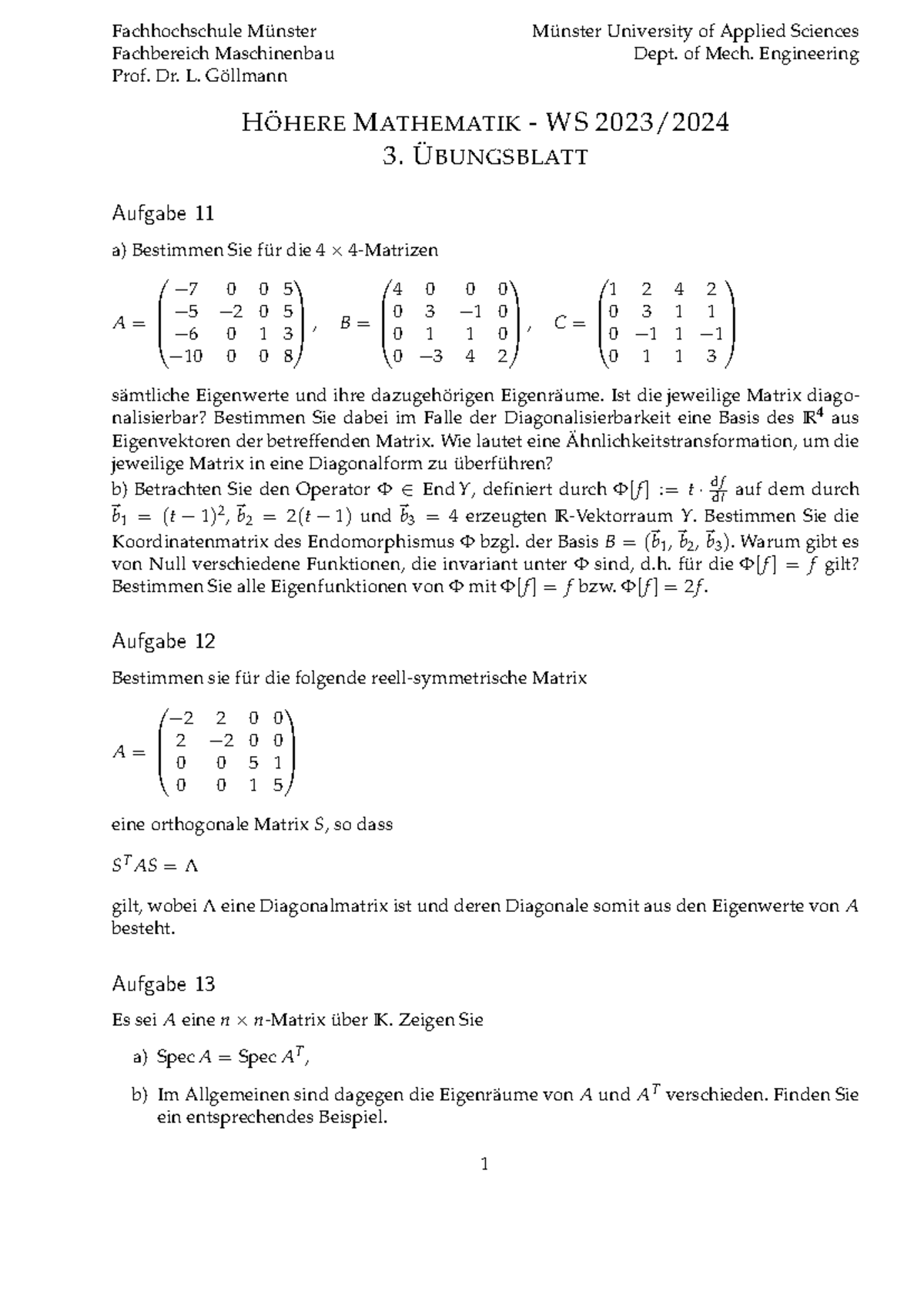 Ub03 - WSSSS - Fachhochschule M ̈unster M ̈unster University of Applied ...