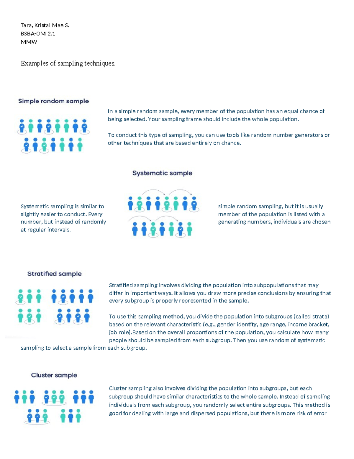 Week 13(mmw) - YFV - Tara, Kristal Mae S. BSBA-OM 2. MMW Examples of ...