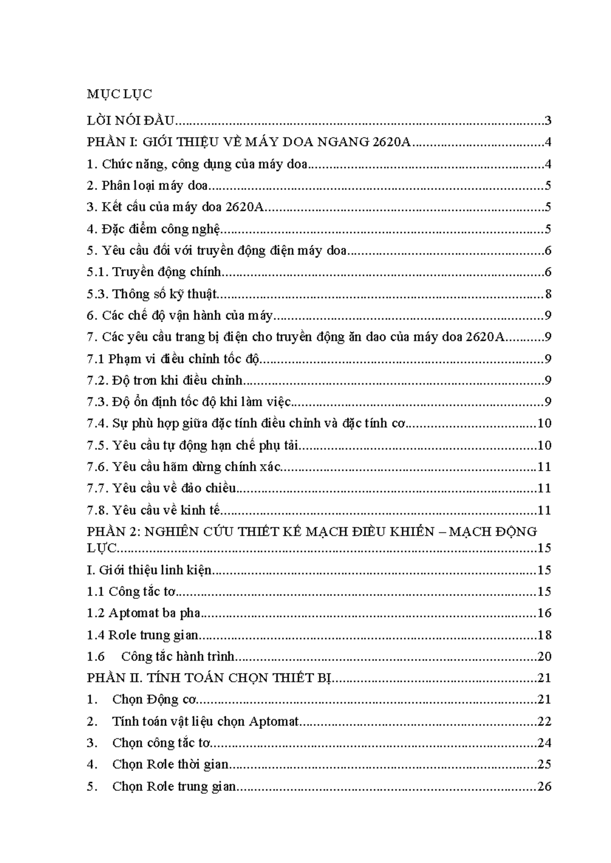 TL Maydoa - bbbbbbbbbb - MỤC LỤC LỜI NÓI - Studocu