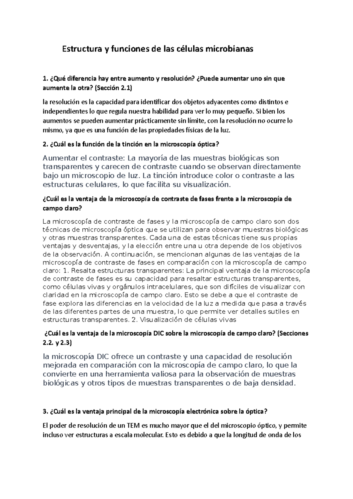 Estructura y funciones de las células microbianas - ¿Qué diferencia hay ...