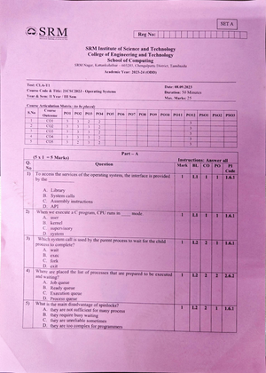 5th Sem Syllabus - 26 Course Code 21CSC302J Course Name COMPUTER NETWORKS Course Category C ...