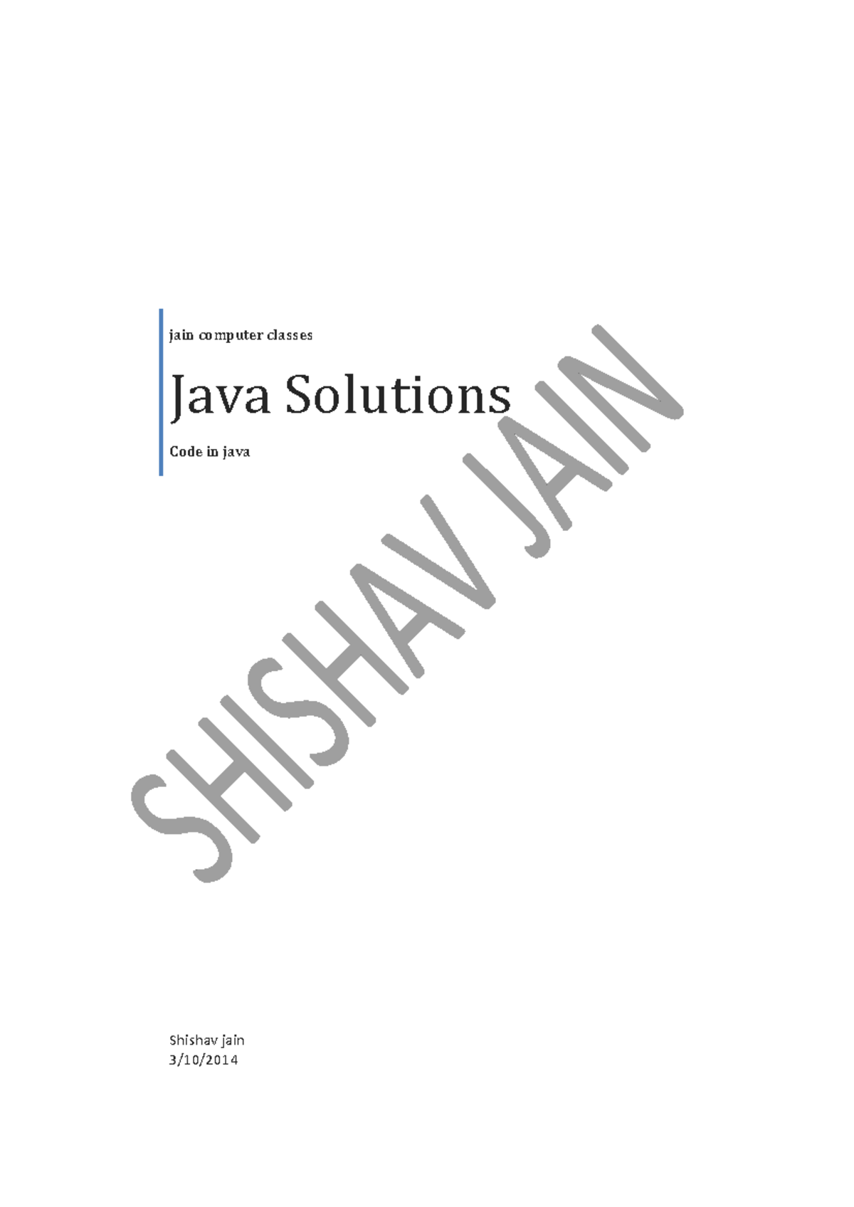 211797318 Java Programming BCA 3rd year - jain computer classes Java Solutions Code in java ...