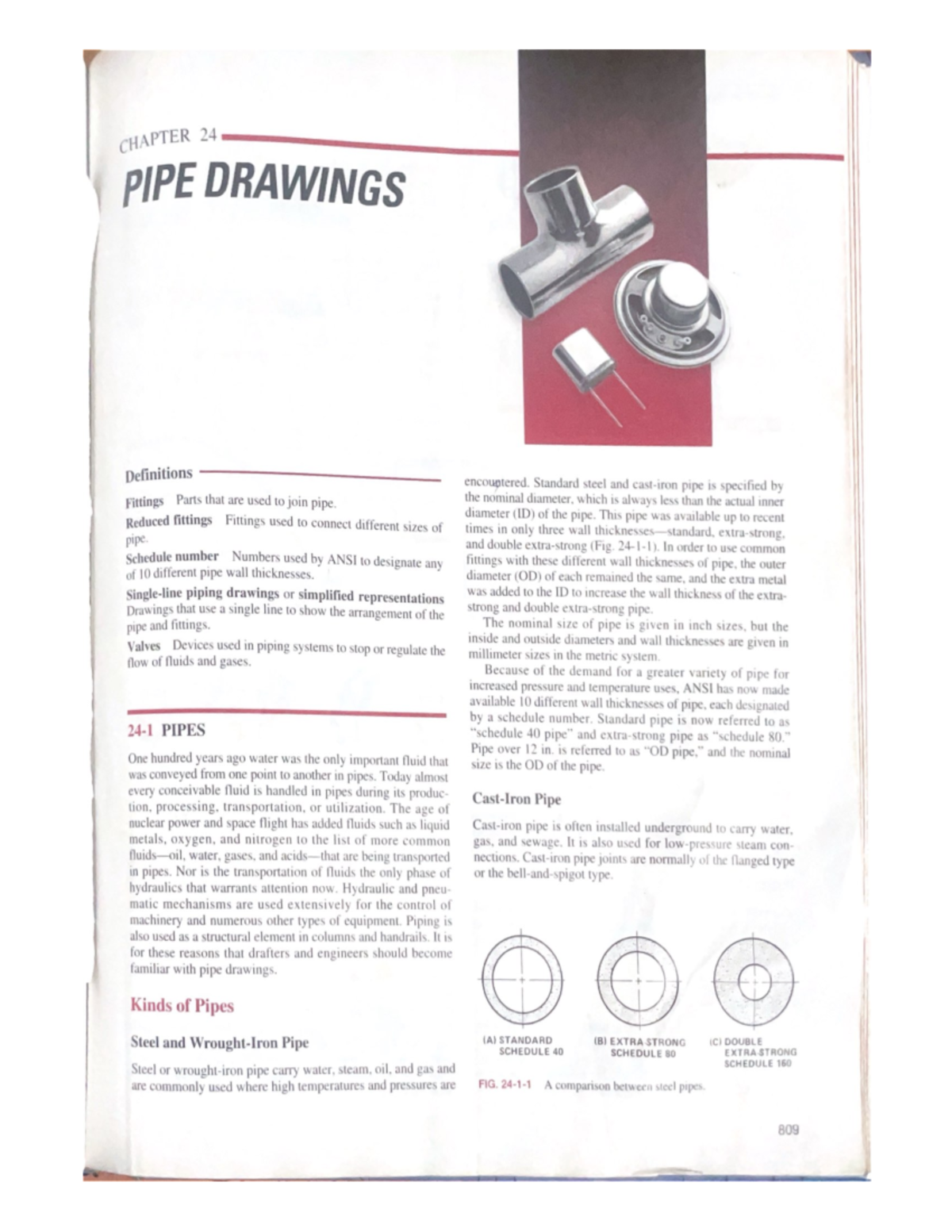 PIPE Drawings - A brief summary - Engineering drawing pipe - Studocu