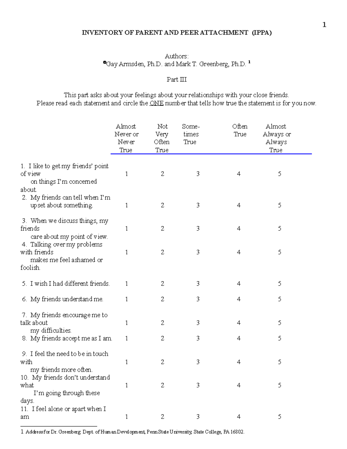 IPPA test to practice in classroom for hand on experience - INVENTORY ...