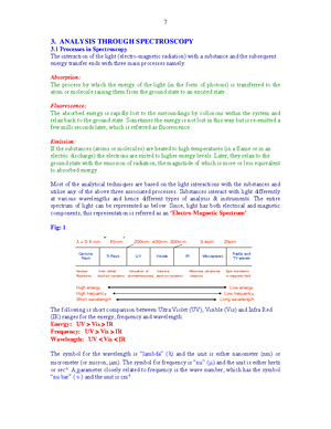 INTRODUCTION TO Instrumental chemical analysis - 6 2. CLASSIFICATION OF ...