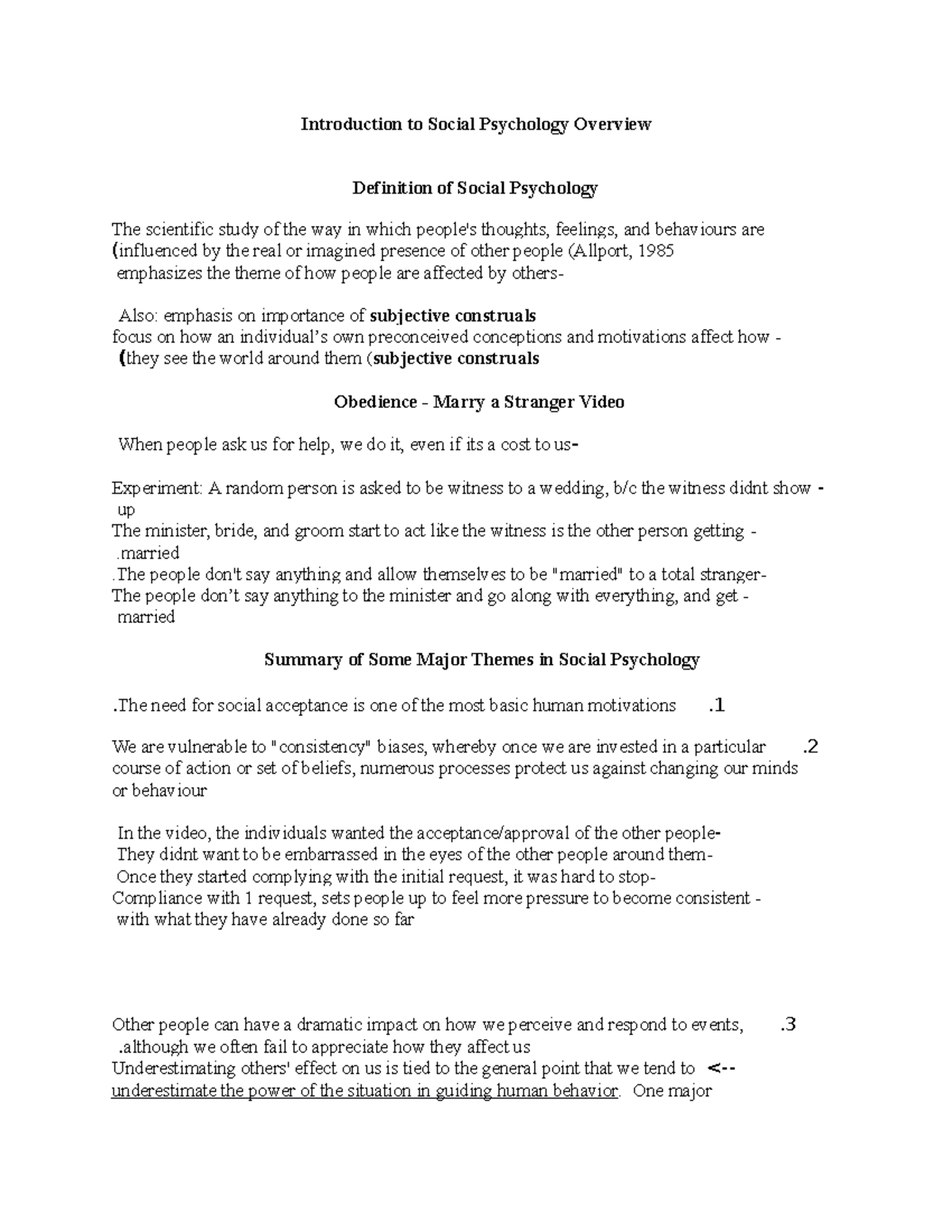 Social Psychology Introduction - Introduction to Social Psychology ...