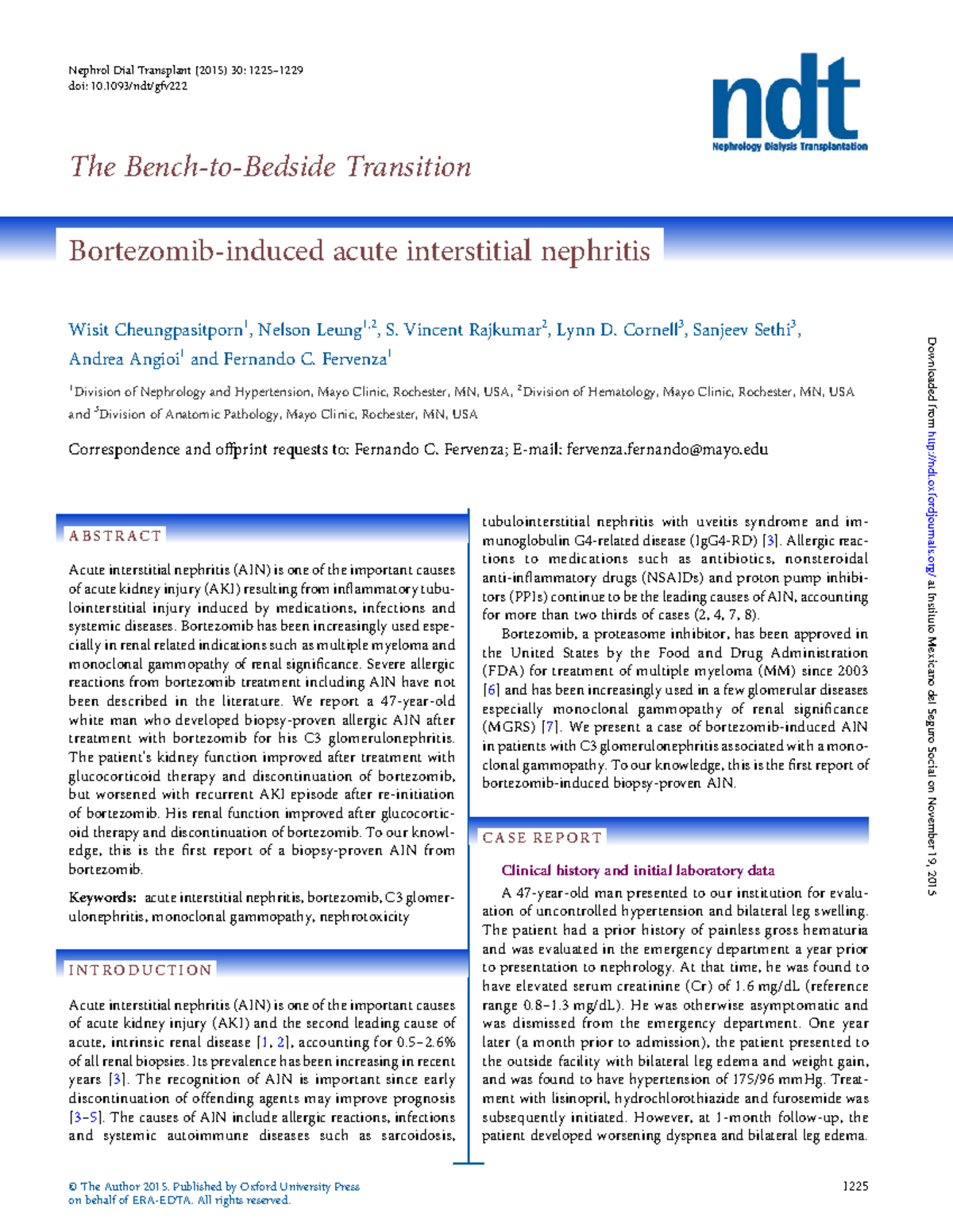 Nephrol. Dial. Transplant.-2015-NTI por Bortezomib - Nephrol Dial ...