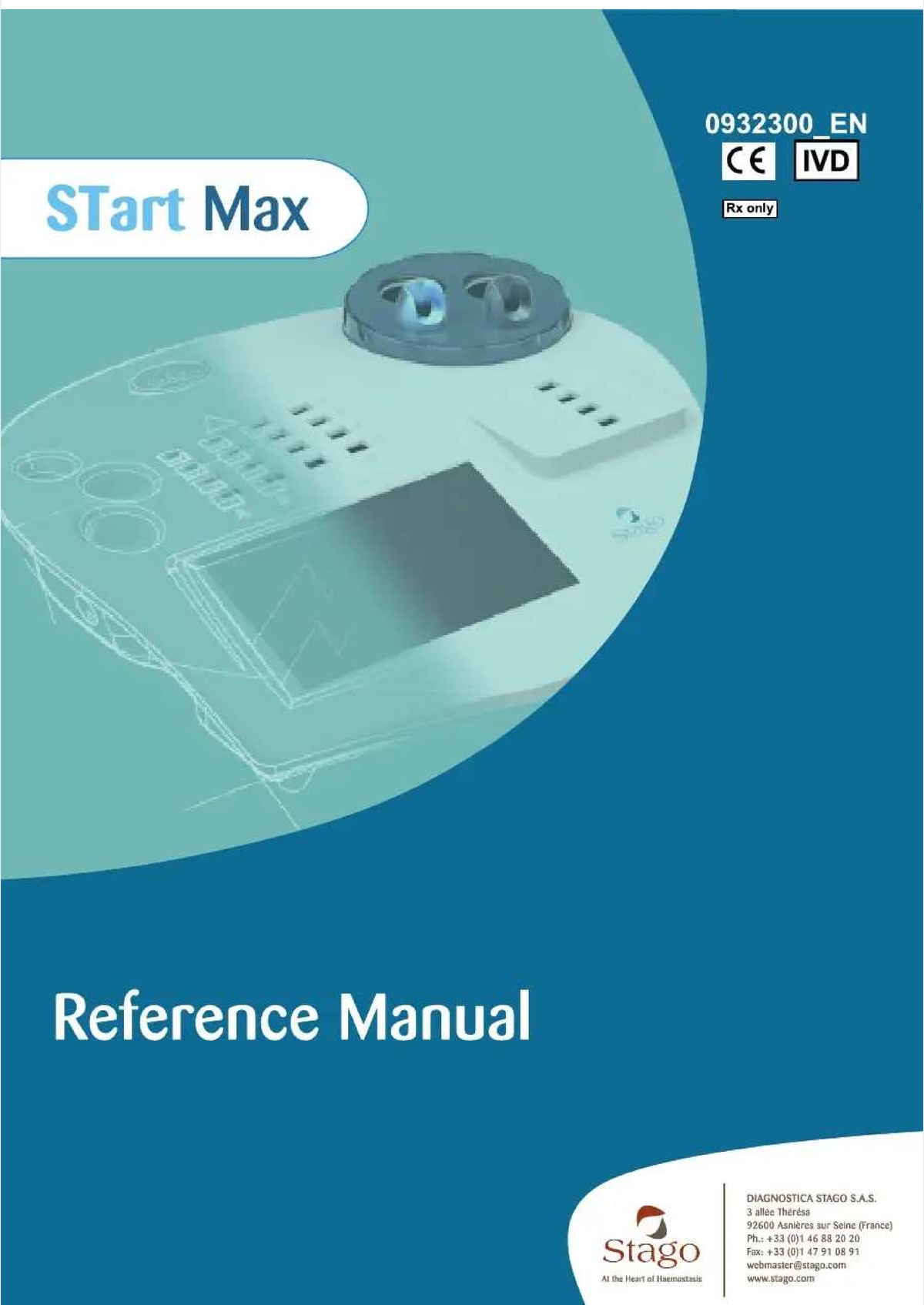 Start-max - manual coagulometro start max - REFERENCE MANUAL - STart MaxREFERENCE MANUAL - STart ...