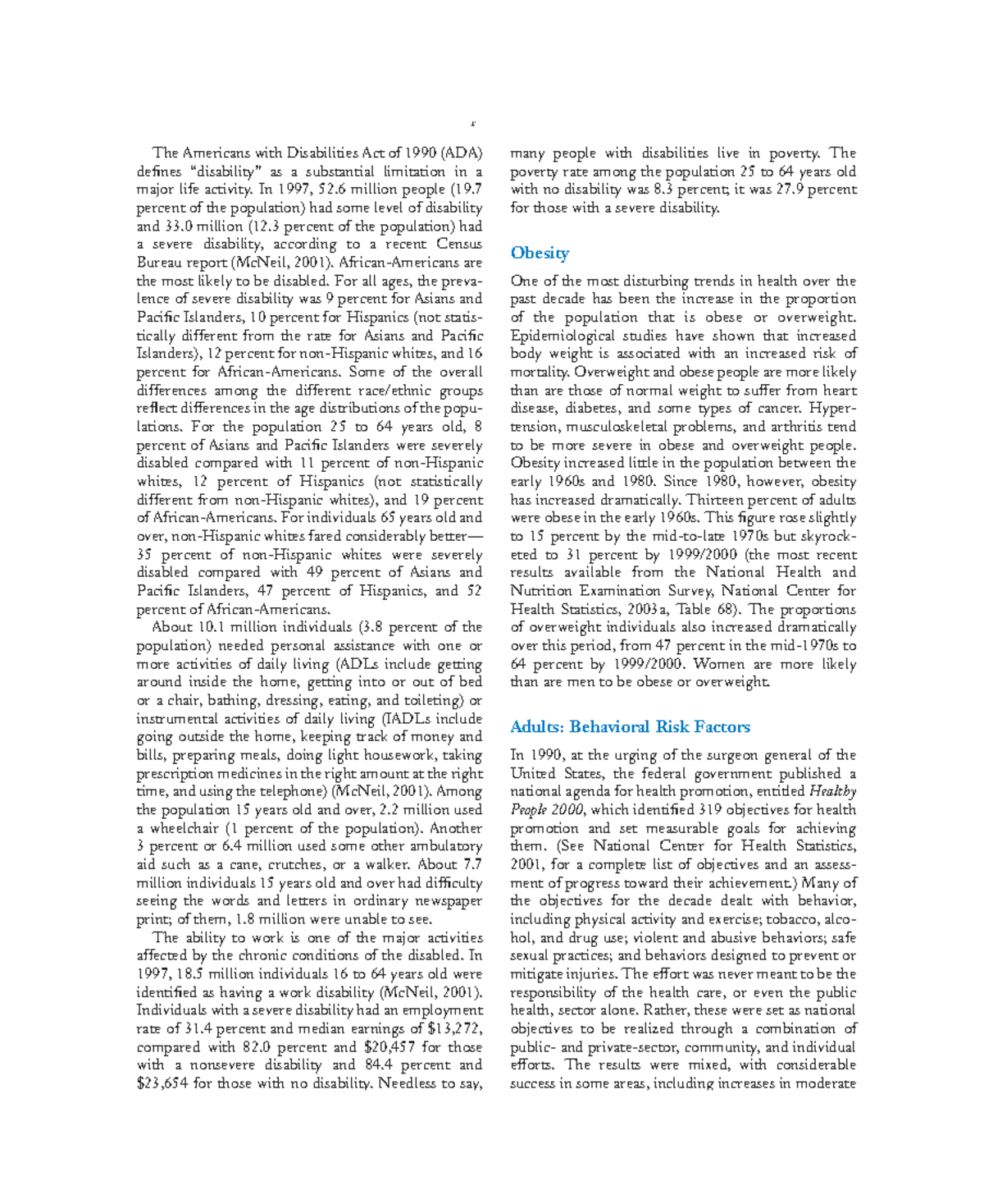 Nursing - Family Health Care Nursing 7 - The Americans with ...